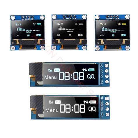 0 91inch 0 96 inch oled iic white yellow blue blue 12864 oled display