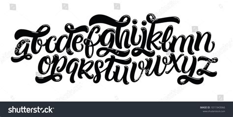 Vector Hand Drawn Alphabet Isolated On Stock Vector Royalty Free Shutterstock