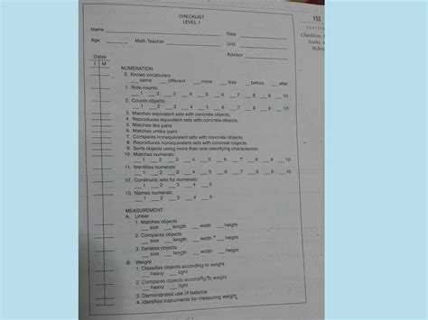 Checklists Rating Scales Rubrics For Preschool Pdf
