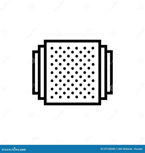 Albums Or Windows Vector Icon Outline Style Isolated On White Background Stock Vector