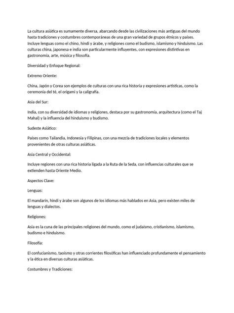 La Cultura Asiática X2 Pdf
