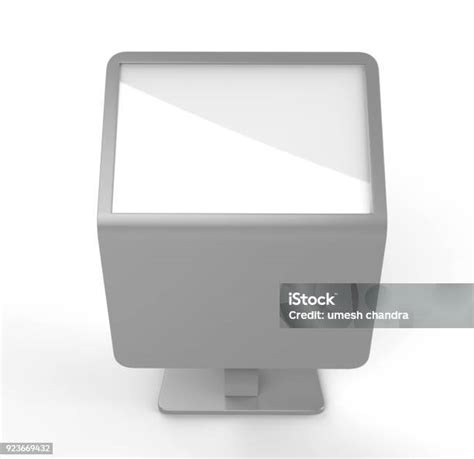 Lcd 터치 스크린 디스플레이 인터랙티브 키오스크 디지털 간판 Hd 화면 터치 디스플레이 키오스크 제품 3d 렌더링 그림입니다
