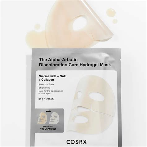 Cosrx The Alpha Arbutin Discoloration Care Hydrogel Mask 3 Stk