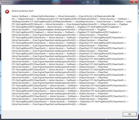 469c Crash Critical Error General Protection Fault Ace