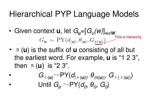 Ppt A Hierarchical Bayesian Language Model Based On Pitman Yor Processes Powerpoint