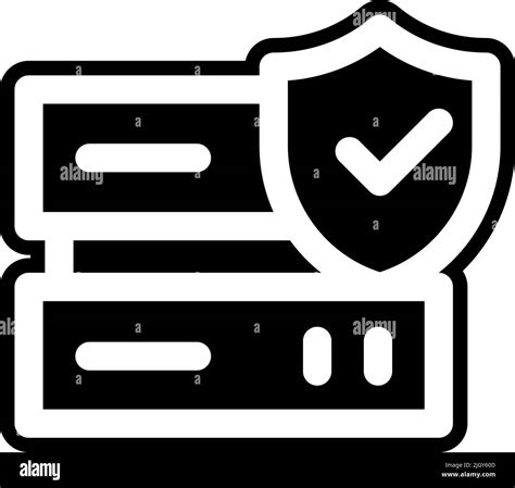 Protection And Security Server Icon Stock Vector Image And Art Alamy