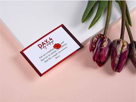 Printable 30 Day Sex Challenge Sexy Date Night Game Couples Bucket List Foreplay Game