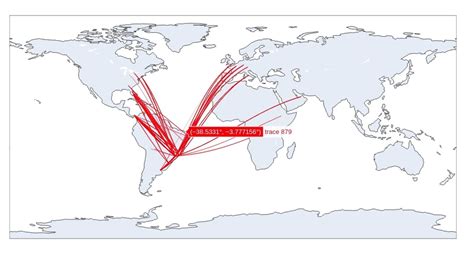 How To Create Connection Map Chart In Python Jupyter Notebook Plotly Geopandas