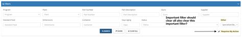 An Important Default Filter Being Set Should A Clear Button Clear This Important Filter