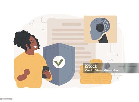 Aistreamlined Claims Processing Abstract Concept Vector Illustration