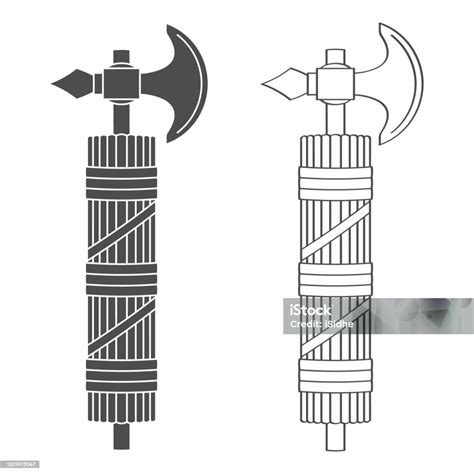 Vector Icon With Roman Fasces Stock Illustration Download Image Now