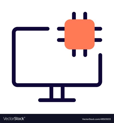 Microchip An Essential Component Of Computer Vector Image