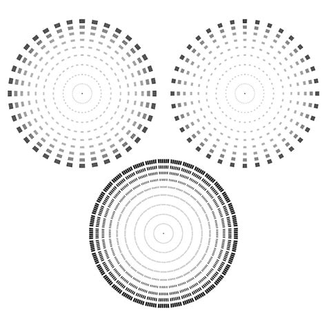 Premium Vector Abstract Circular Pattern Geometric Radial Design Dynamic Dotted Element Vector