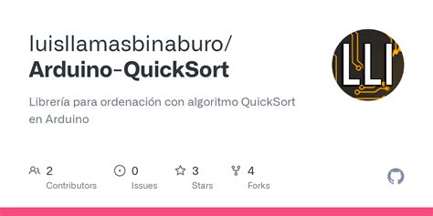Github Luisllamasbinaburoarduino Quicksort Librería Para Ordenación Con Algoritmo Quicksort