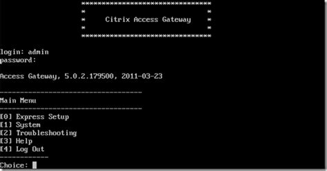 Citrix Access Gateway 5 0 2 Installation Network Configuration My It Space