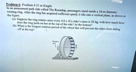 solved problem 6 problem 8 51 in knight in an amusement park ride