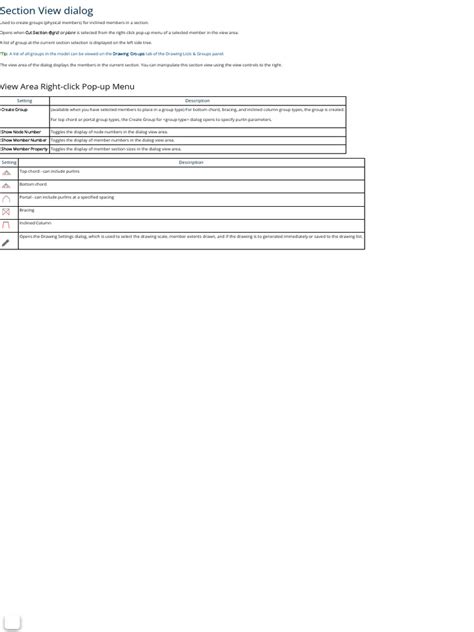 Section View Dialog Pdf