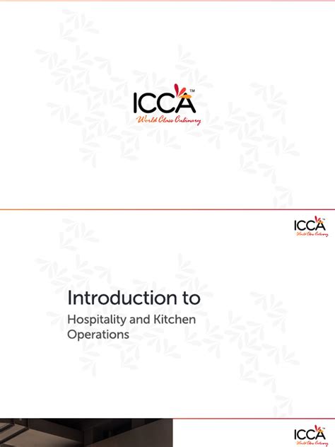 Introduction To Hospitality And Kitchen Operations Trainers Ppt Download Free Pdf Chef