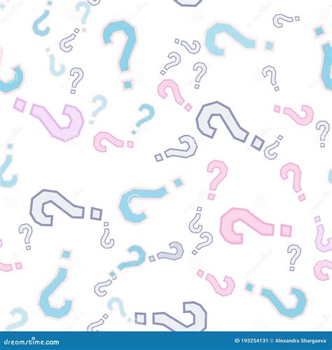 Quiz Seamless Pattern Question Marks Doubt Faq Stock Vector Illustration Of Design Poll