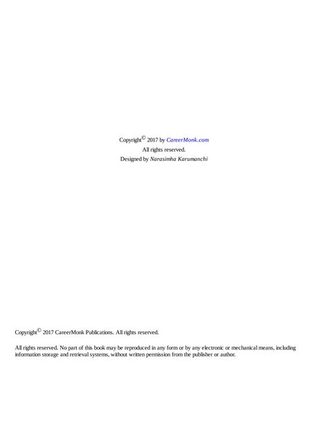 Solution Data Structures And Algorithms Narasimha Karumanchi Studypool