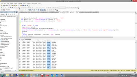 Sql Server And Bi Creating A Query For The Revenue Projection