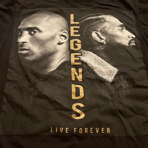Kobe Bryant And Nipsey Hussle Legends Shirt Euc Mens … Gem