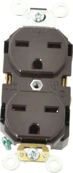 Leviton Straight Blade Duplex Receptacle Nema 6 15r 15 Amps Self Grounding Msc Direct