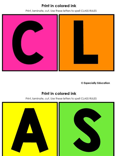 Class Rules Title Pdf