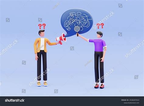 Communication Problem 3d Illustration Problem Listening Stock Illustration 2536207413 Shutterstock