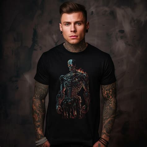 T 800 Tee Terminator Arnold Schwarzenegger Robot Android