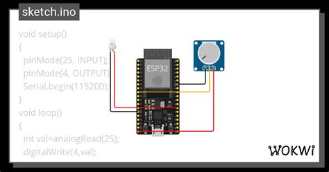Led Intensity Wokwi Esp32 Stm32 Arduino Simulator