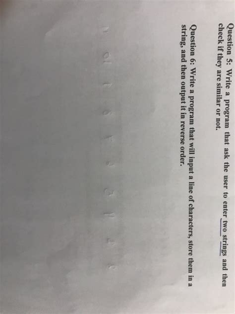 Solved Question 5 Write A Program That Ask The User To
