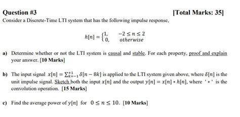 Solved Total Marks Question Consider A Chegg