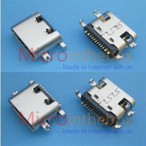 USB Connector Type C Horizontal Mid Mount 16P Female Type USB 3 1 1 6mm Through Board 0 85mm For