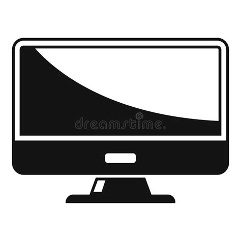 Business Monitor Icon Simple Vector Computer Pc Stock Illustration