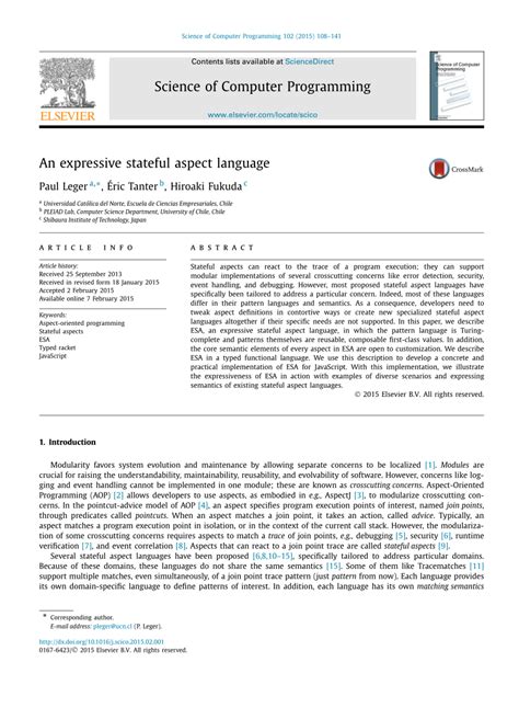 pdf an expressive stateful aspect language