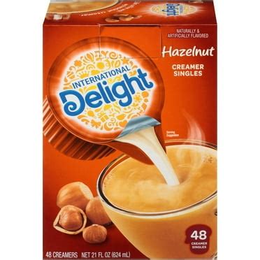 International Delight Hazelnut Coffee Creamer Singles 48 Count