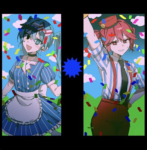 Hatsune Miku And Kasane Teto Vocaloid And More Drawn By Nijikun Danbooru