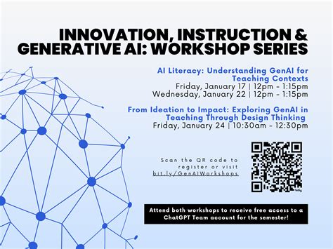 Innovation Instruction And Generative Ai Workshop Series Barnard Library