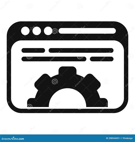 Api Code Icon Simple Vector Develop Program Php Stock Vector Illustration Of Interface