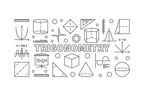 Premium Vector Trigonometry Vector Horizontal Illustration