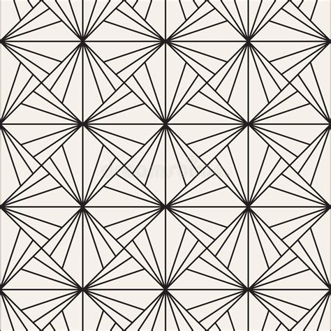 Seamless Pattern With Lines Lattice Stock Vector Illustration Of