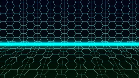 Premium Vector Abstract Neon Hexagonal Beckground Vector Illustration