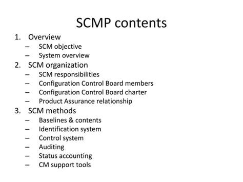 Software Configuration Management Ppt