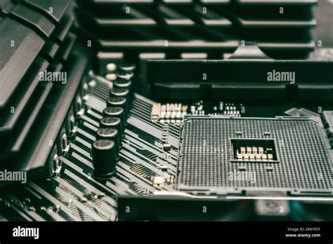 Am4 Cpu Socket On Desktop Pc Motherboard Computer Hardware Chipset