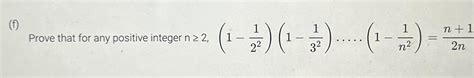 solved f ﻿prove that for any positive integer