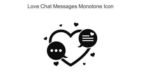 Love Chat Messages Monotone Icon In Powerpoint Pptx Png And Editable