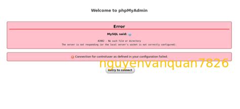 Error Xampp Mysql 2002 No Such File Or Directory