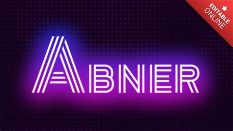 Abner Text Style Effects Generator