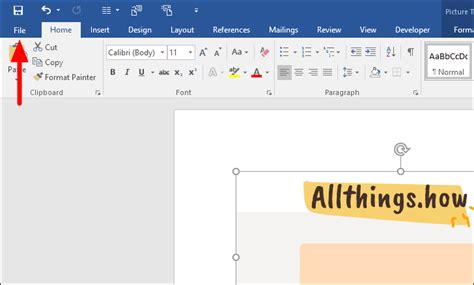 how to download and save images from a word document